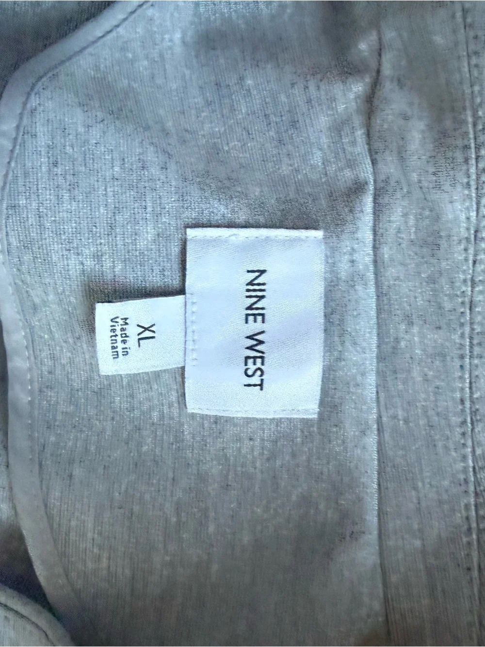 Nine West | Jackets & Coats | Nine West Light Gray Knit Top | Poshmark